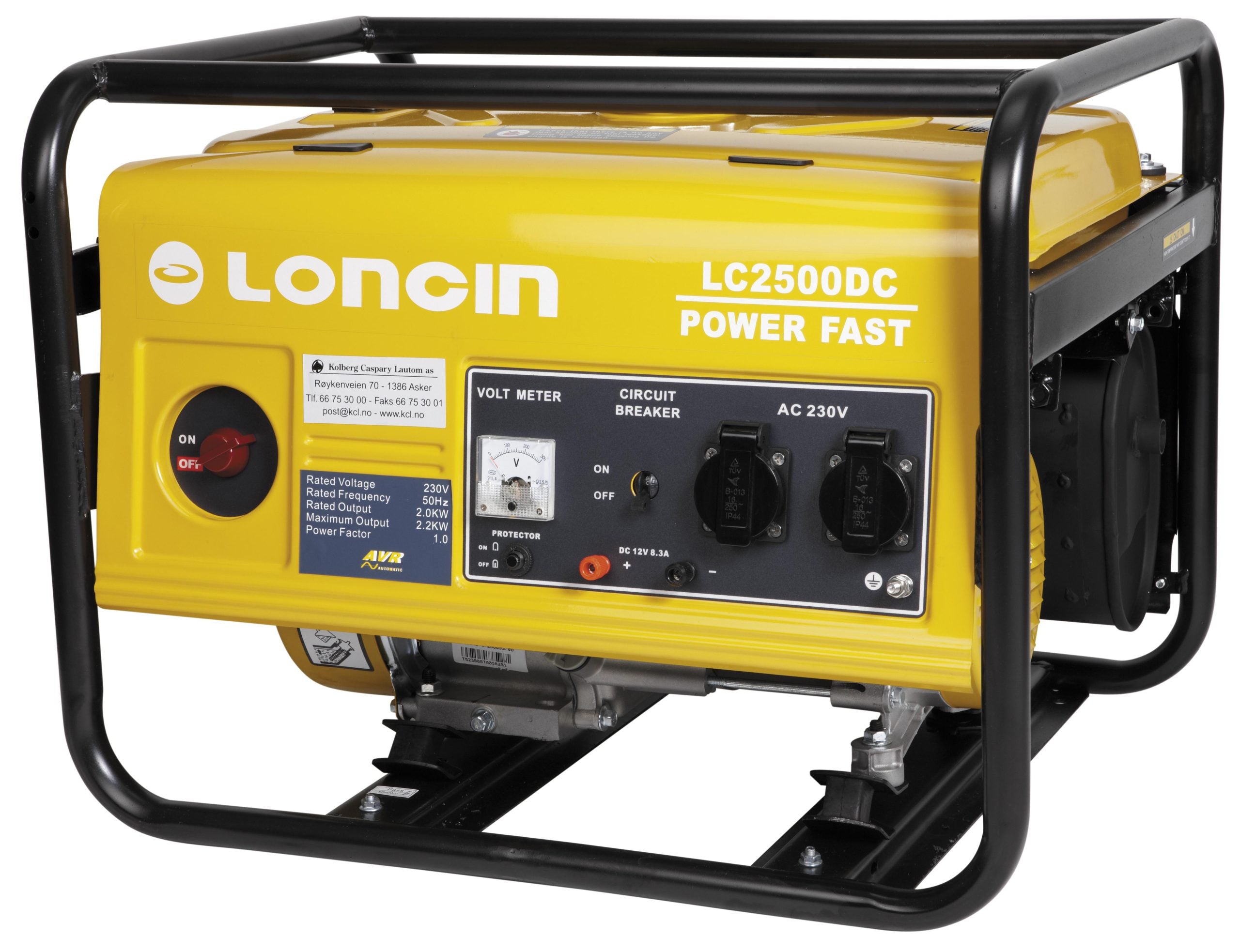 STRØMAGGREGAT LC2500DDC LONCIN – RX Sport